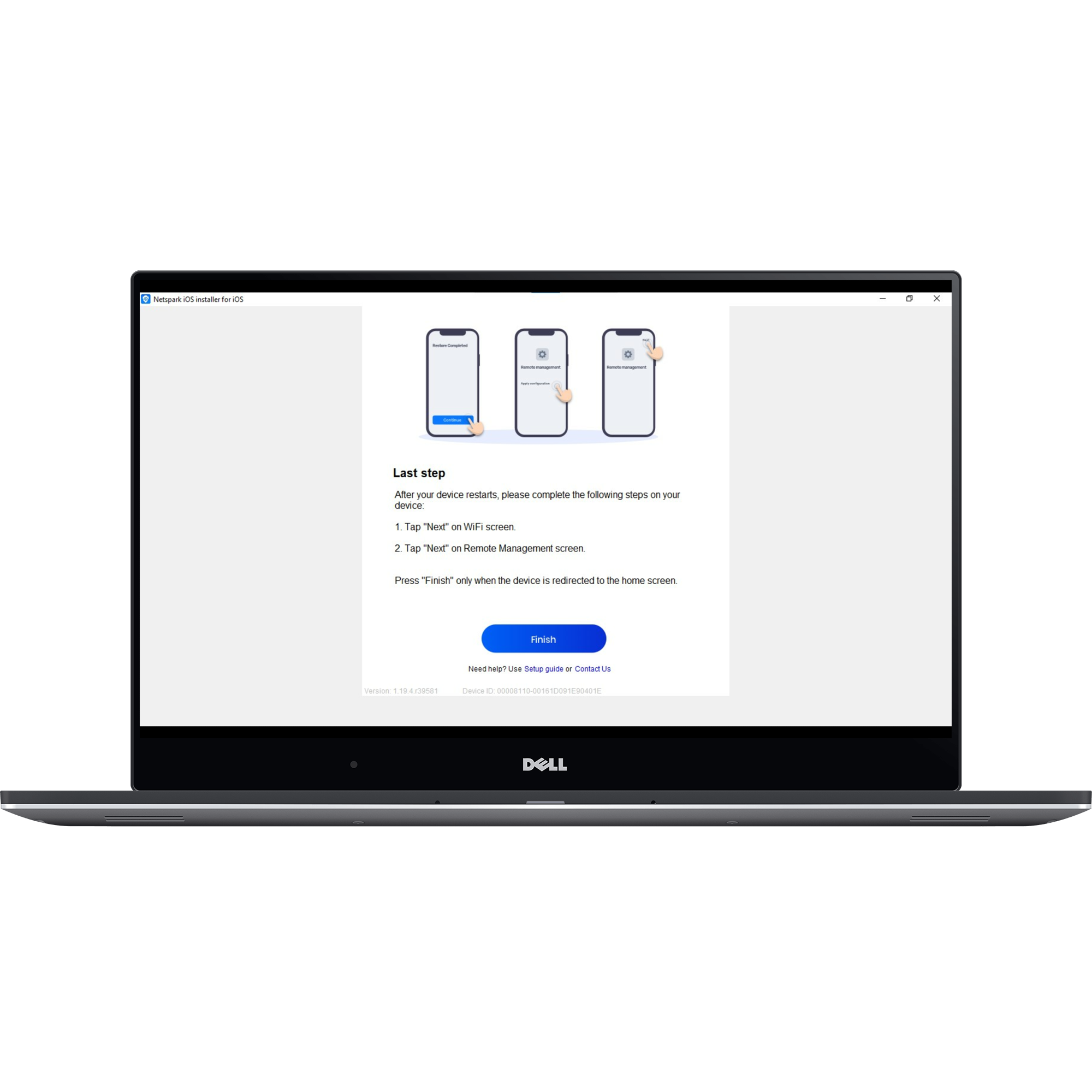 Installing Netspark with Uninstall Protection on iPhone/iPad