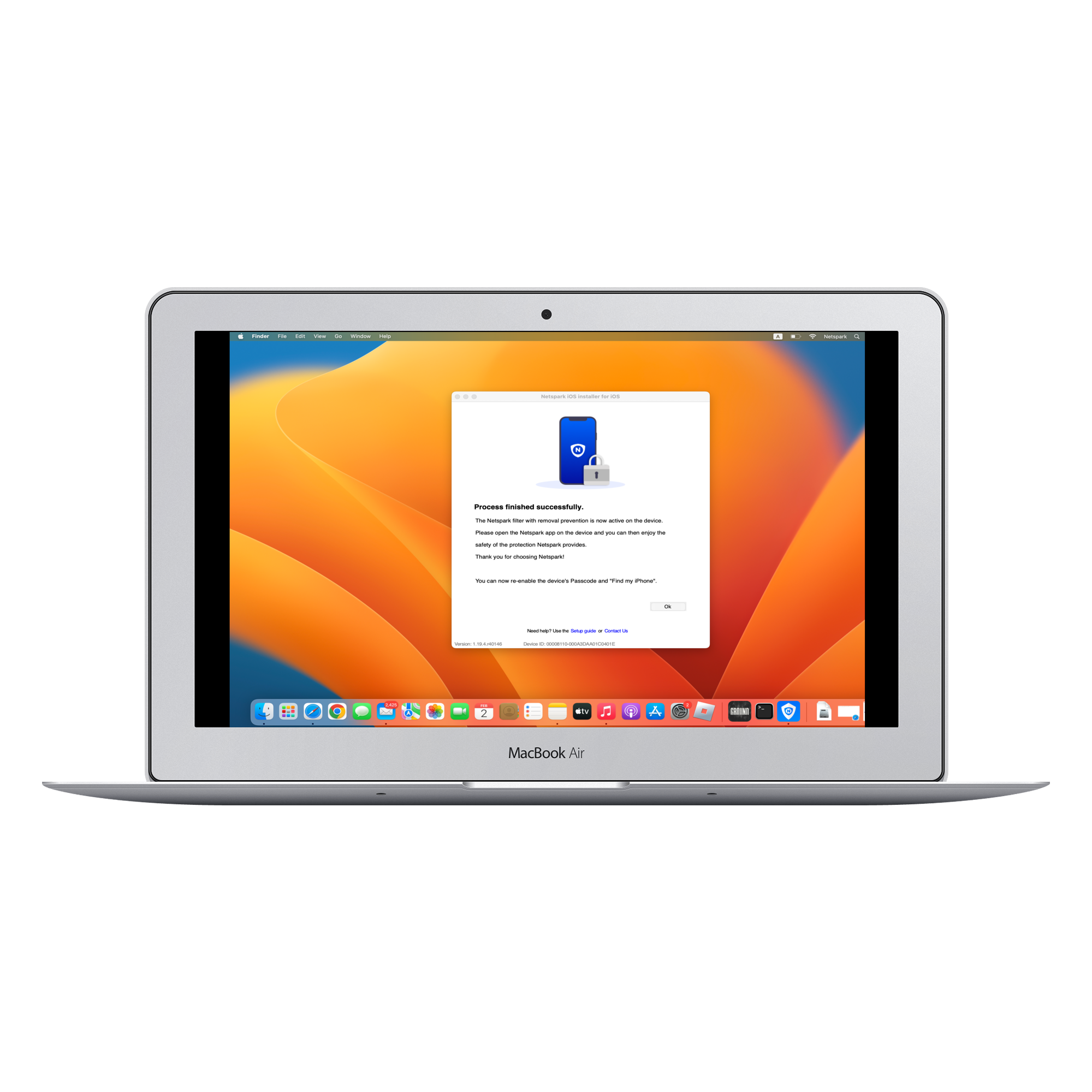 Installing Netspark with Uninstall Protection on iPhone/iPad