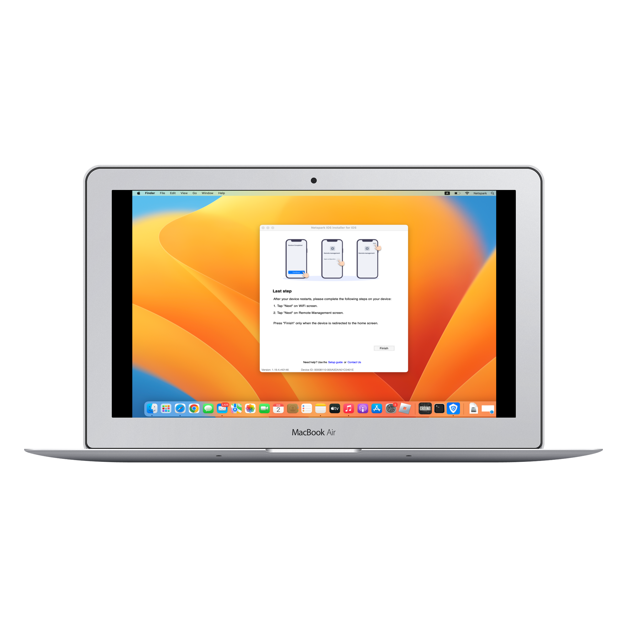 Installing Netspark with Uninstall Protection on iPhone/iPad
